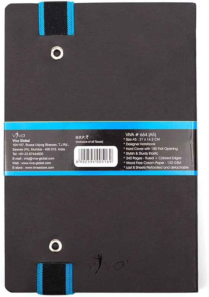 Note Book - A5 - Viva - Copelle - Blue - 664 – Masuminprintways Store