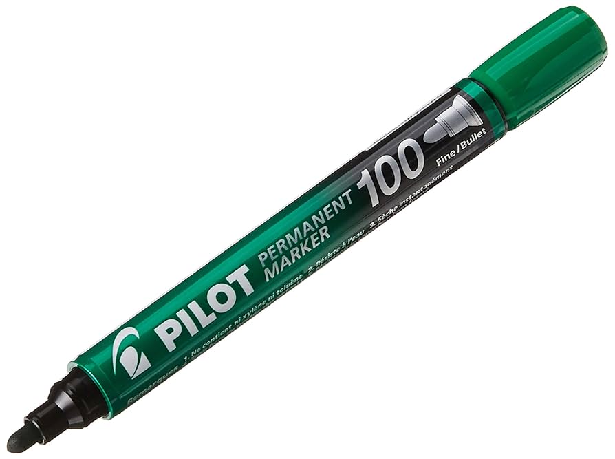 Marker Pen - Permanent - Pilot - Green – Masuminprintways Store