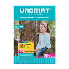 Glossy Paper - A3 - 260gsm - 20 sheets - Unomat – Masuminprintways Store